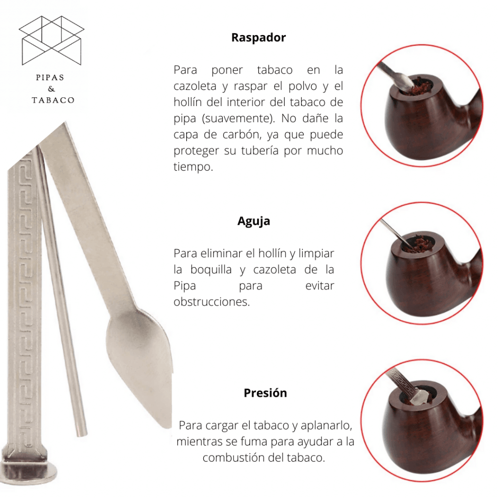 Kit de Pipa para fumar Tabaco - Pipas & Tabaco