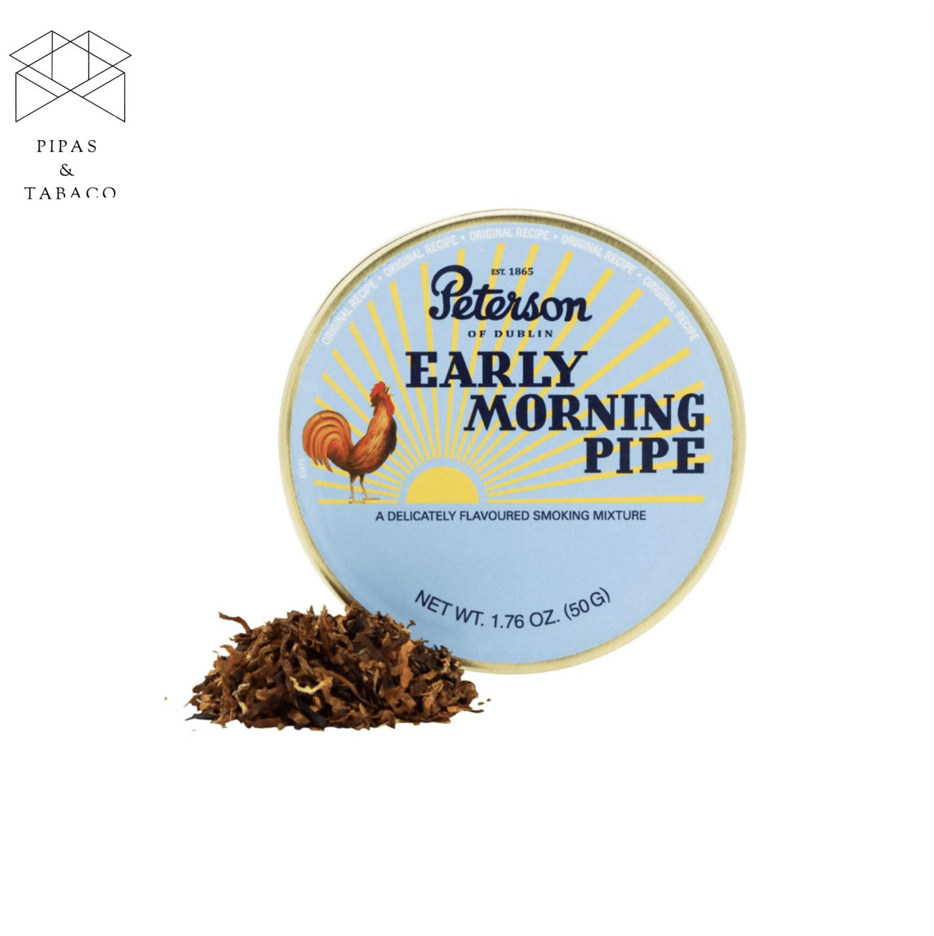 Tabaco en Lata Peterson: Early Morning Pipe 50g - Pipas & Tabaco