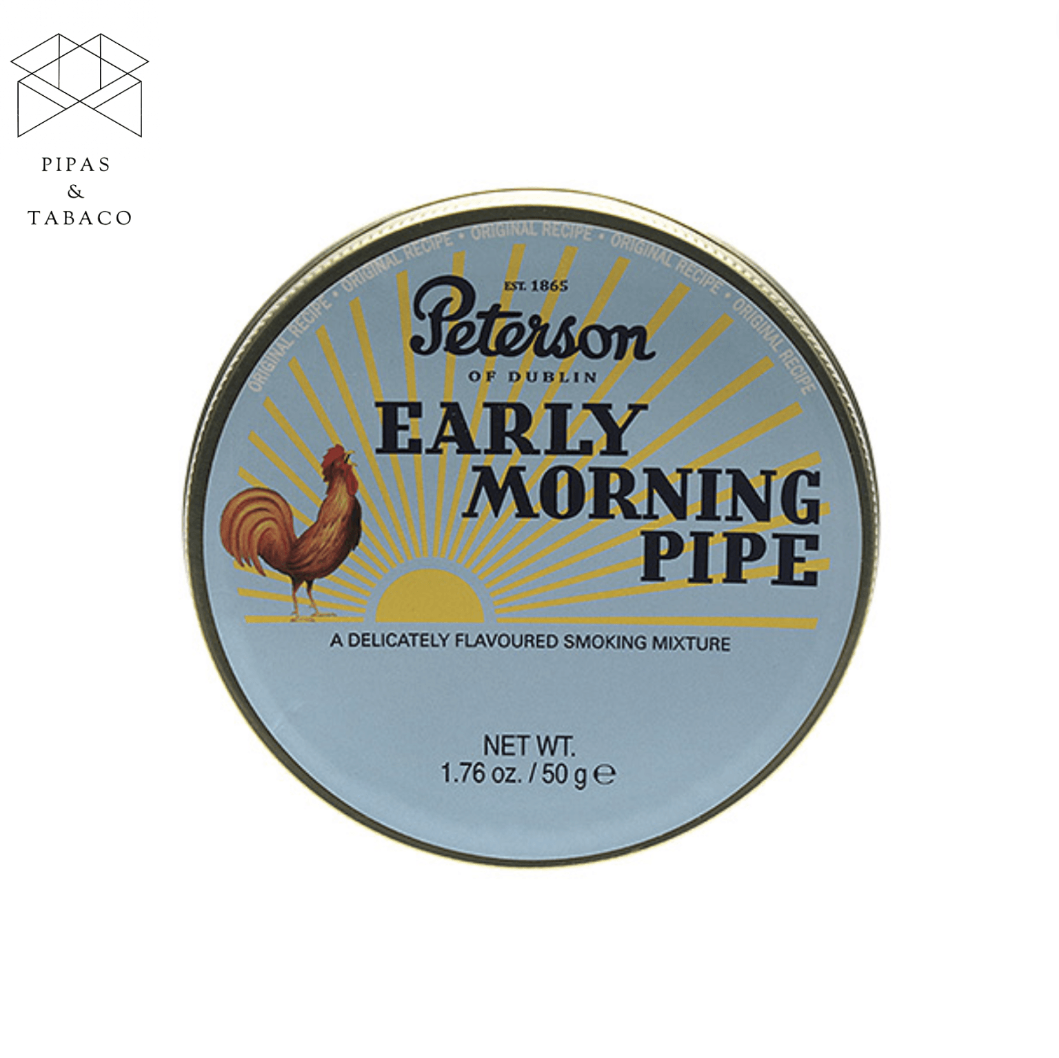 Tabaco en Lata Peterson: Early Morning Pipe 50g - Pipas & Tabaco